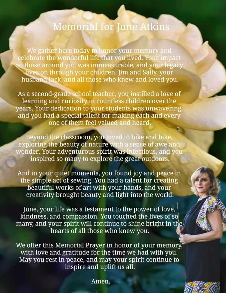 Memorial Prayers - A Heartfelt Service - Memory Books